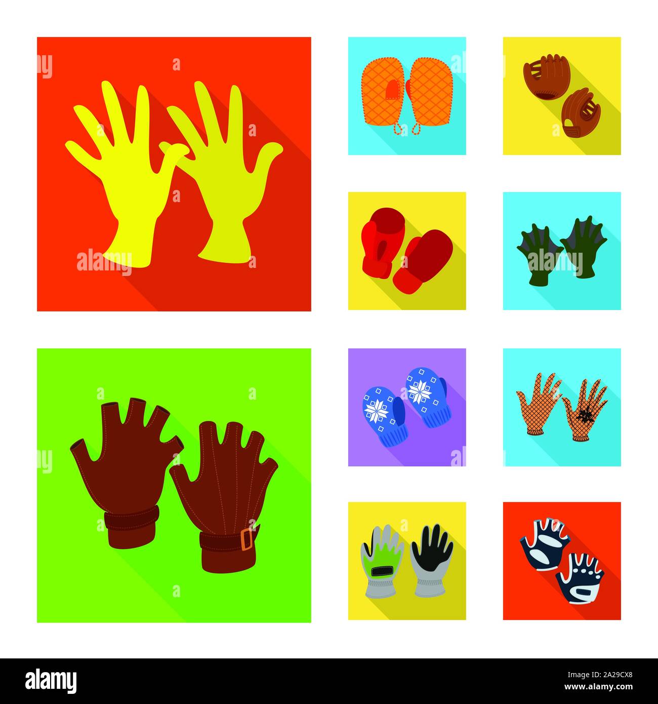 Vector design of own and textile sign. Collection of own and safety ...