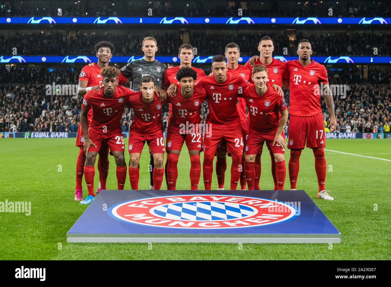 Tottenham, London, UK. 1st Oct, 2019. Champions League football ...