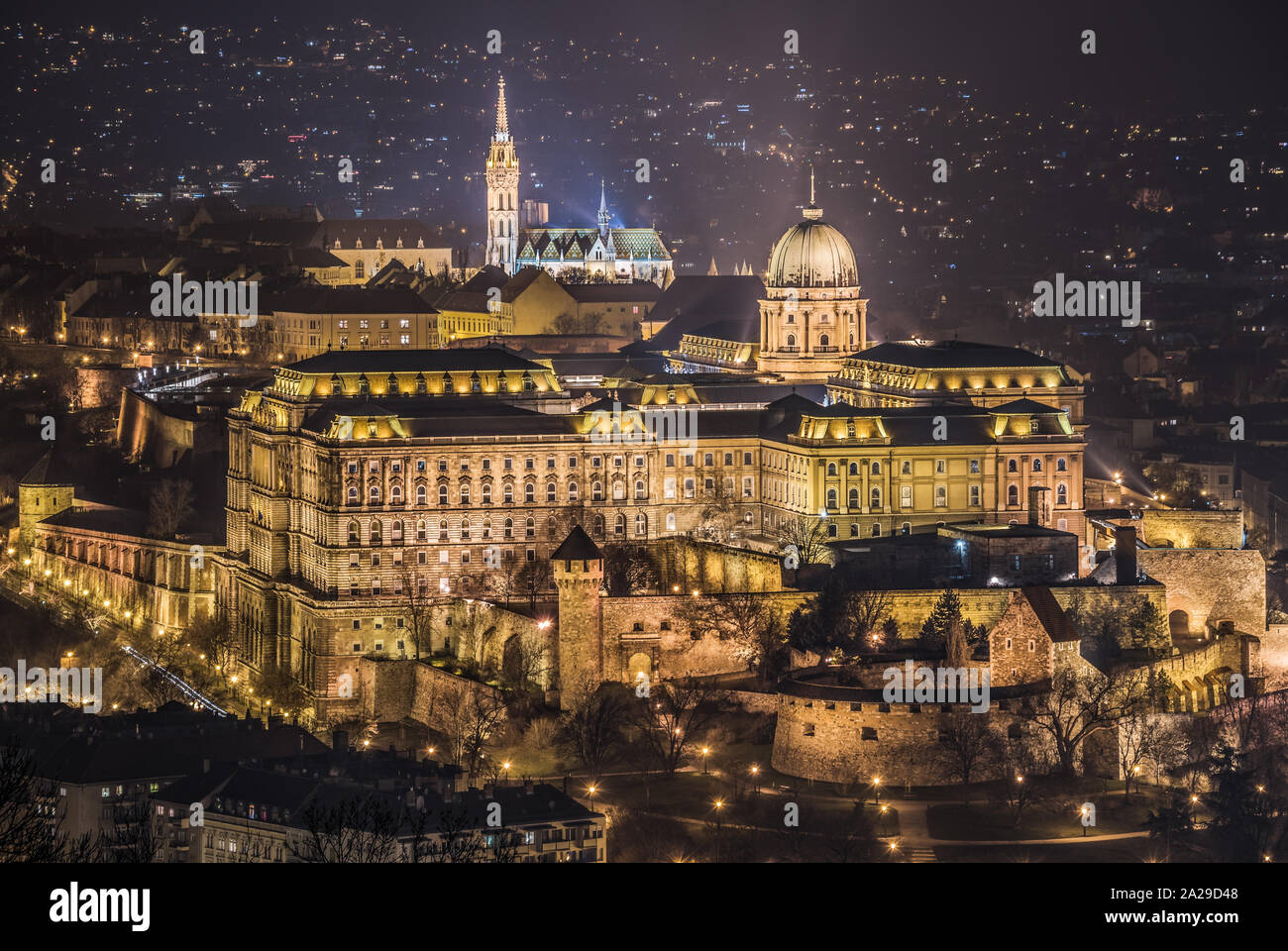 Buda castle houses hi-res stock photography and images - Alamy