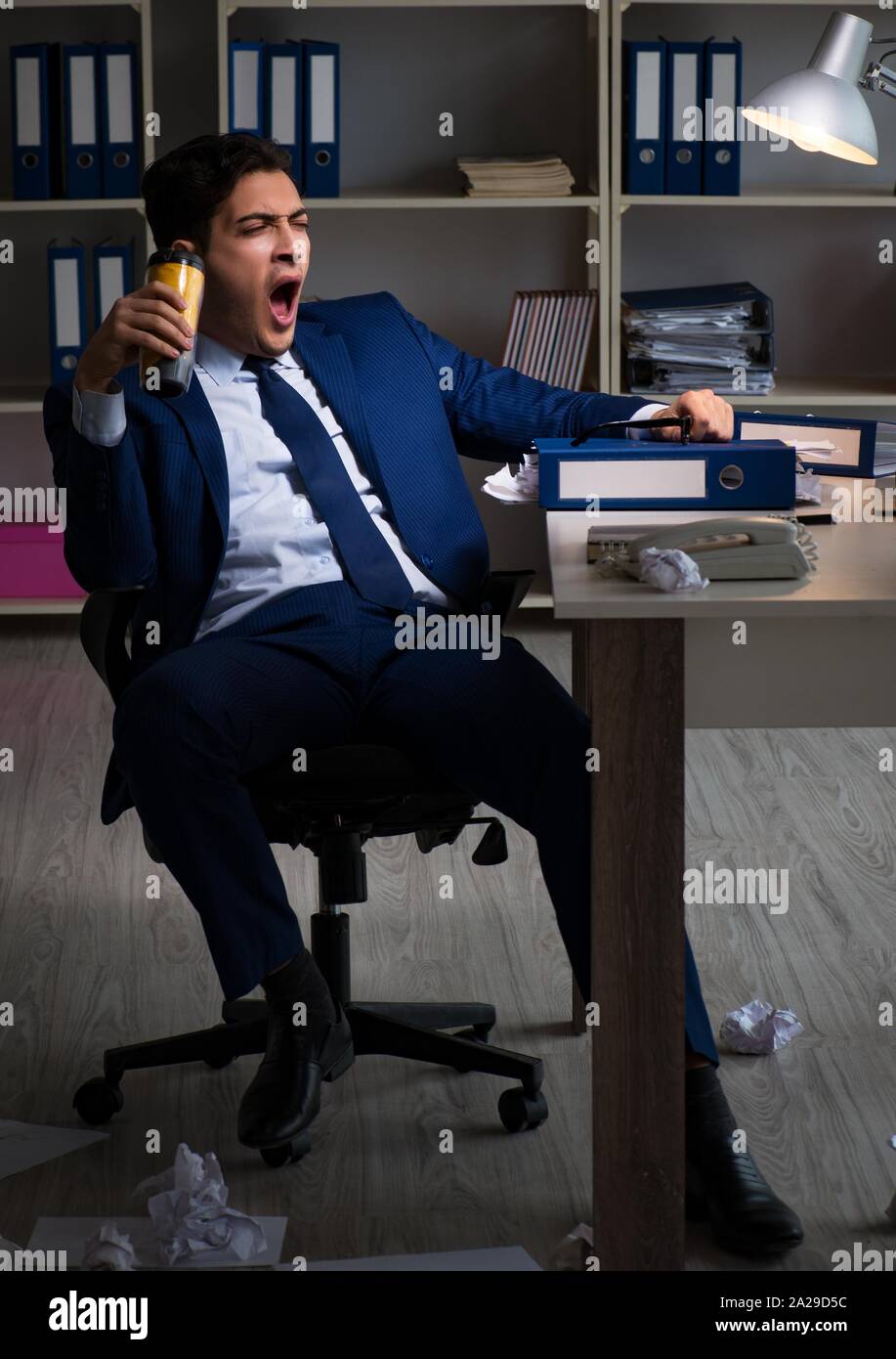 Staying awake work hi-res stock photography and images - Alamy