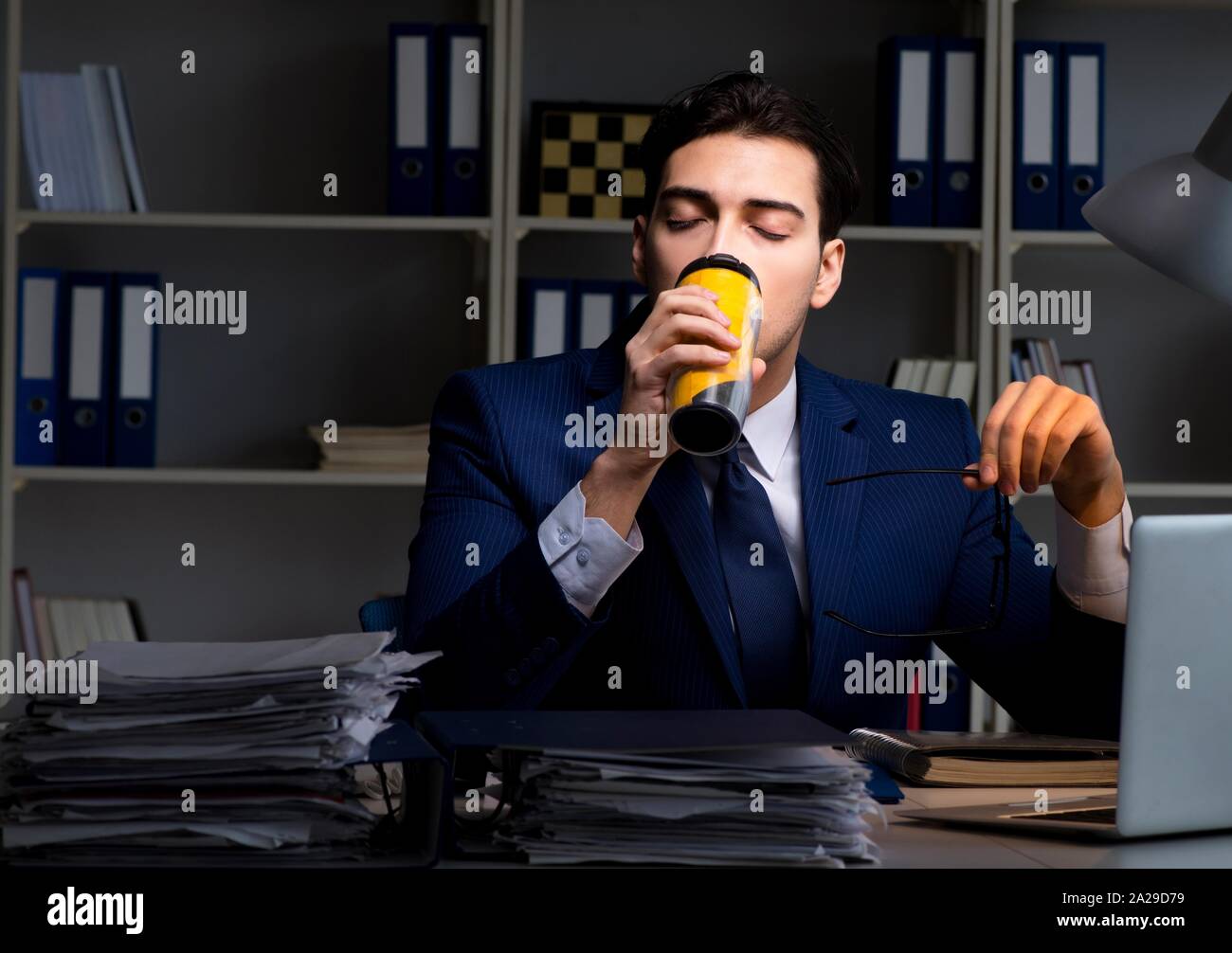 Staying awake work hi-res stock photography and images - Alamy