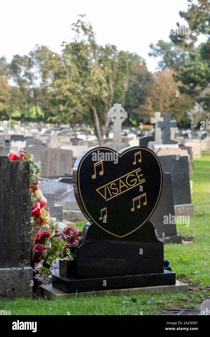 The grave of the late Visage singer Steve Strange at the Jubilee ...