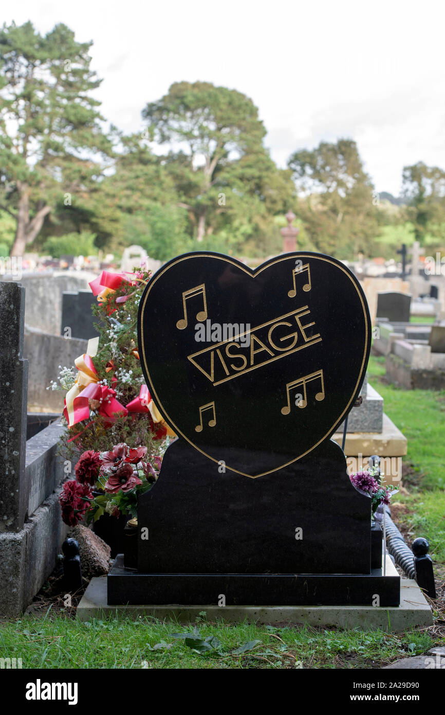 The grave of the late Visage singer Steve Strange at the Jubilee ...