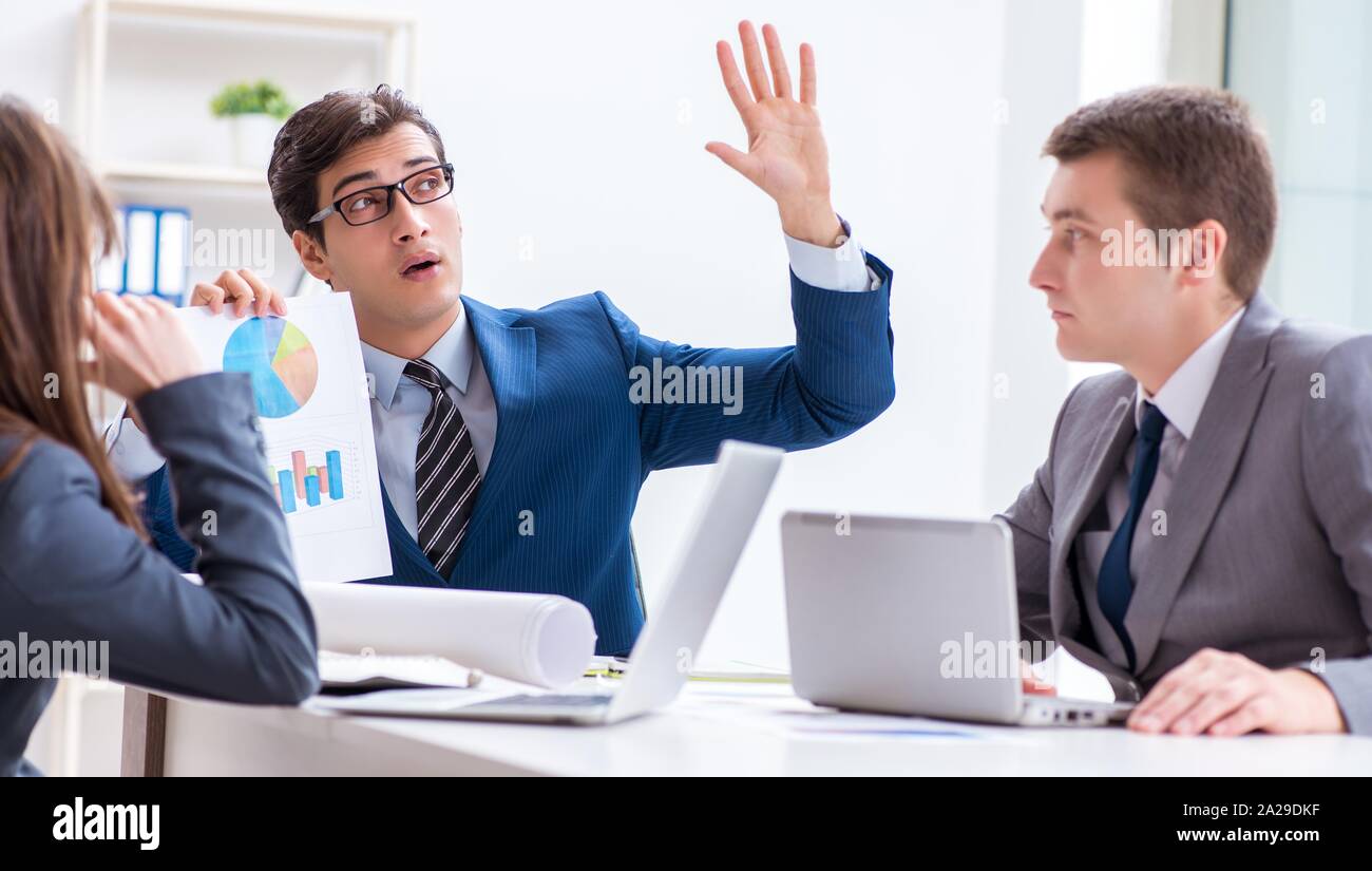 The business meeting with employees in the office Stock Photo - Alamy