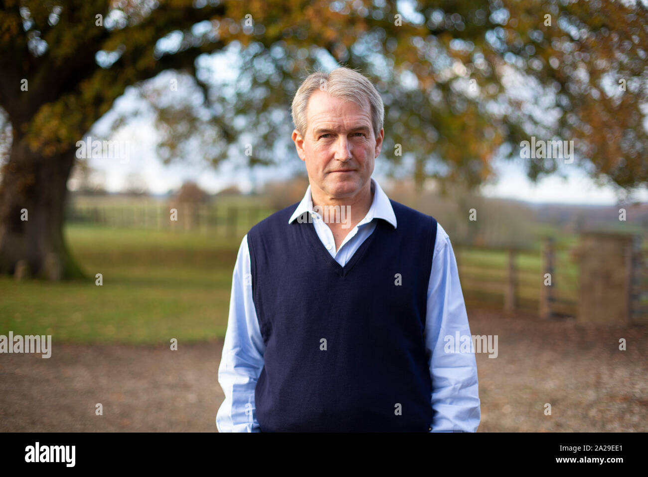 Owen Paterson, MP for North Shropshire photographed in the grounds of ...