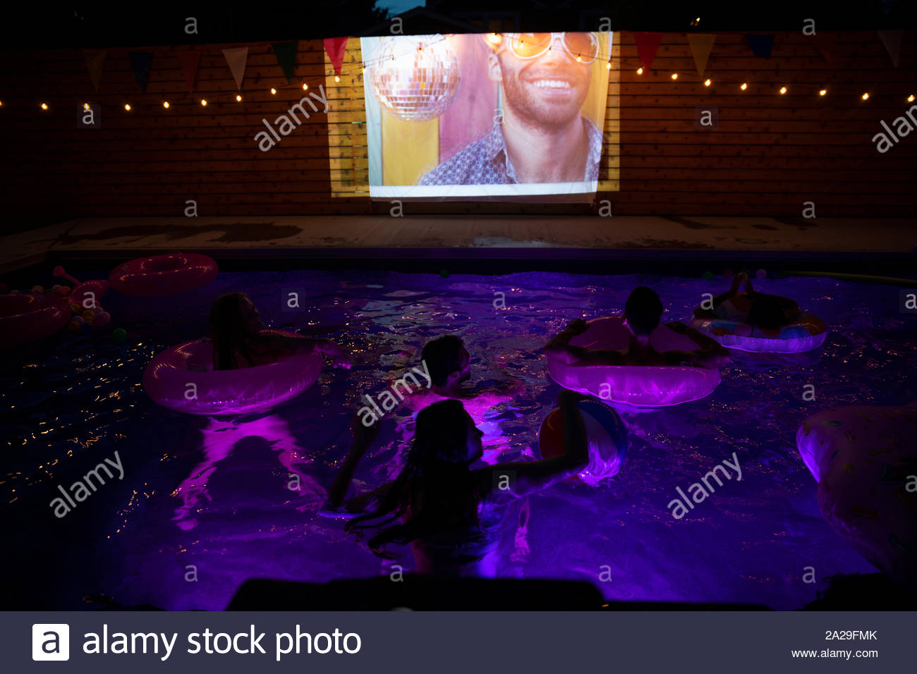 Watching movie on the water hi-res stock photography and images - Alamy