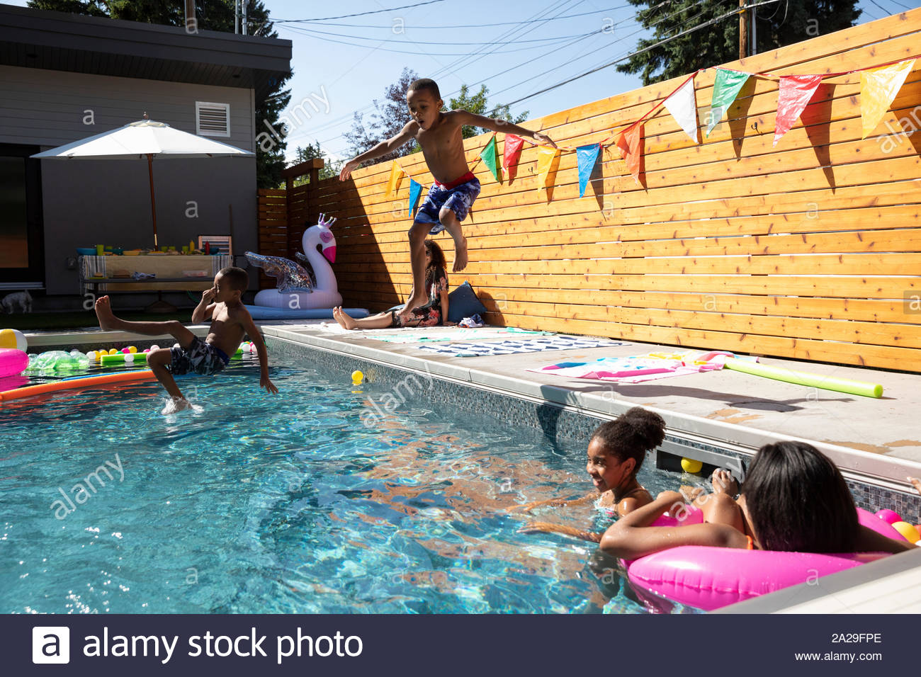 Playful swimming hi-res stock photography and images - Alamy