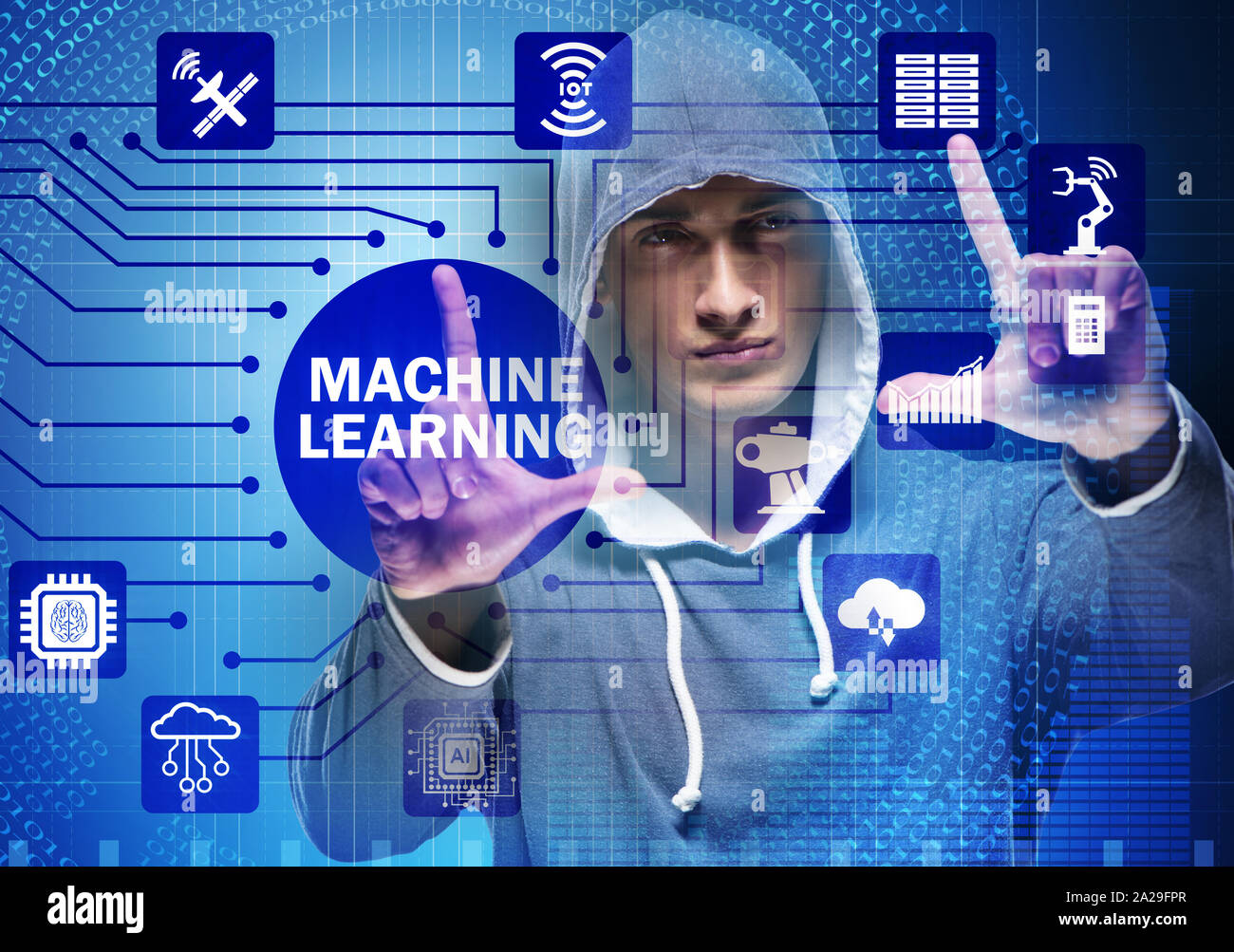 Hacker in machine learning hi-res stock photography and images - Alamy