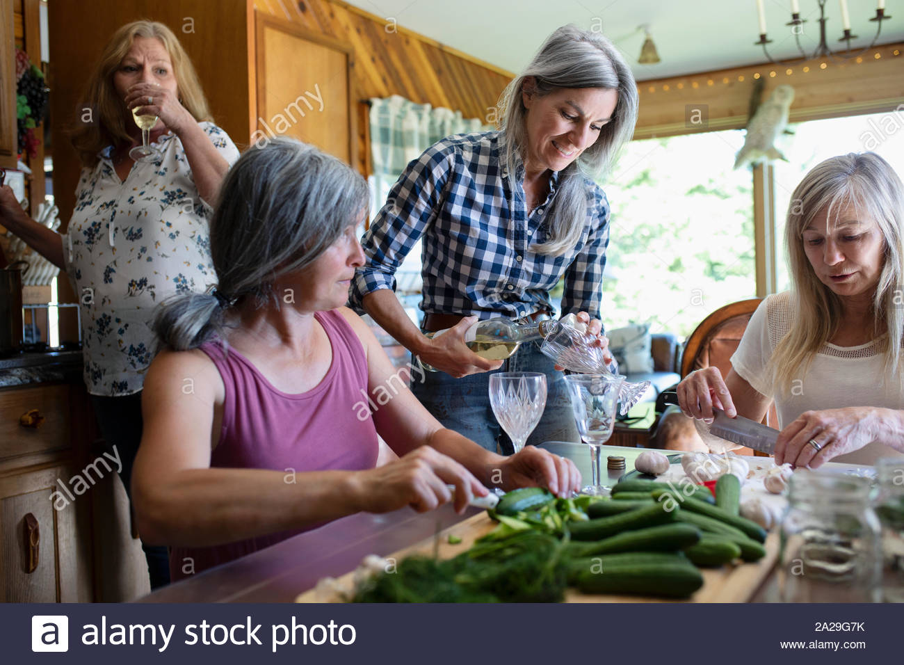 Women preparing hi-res stock photography and images - Alamy
