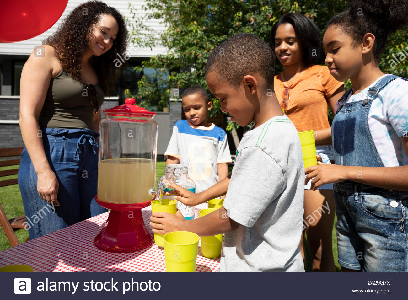 Boy with lemonade hi-res stock photography and images - Alamy