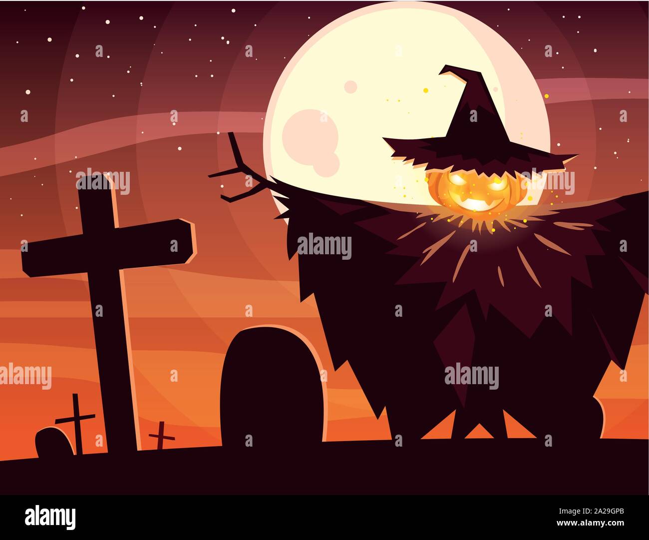 scarecrown design, Halloween holiday horror scary celebration autumn ...