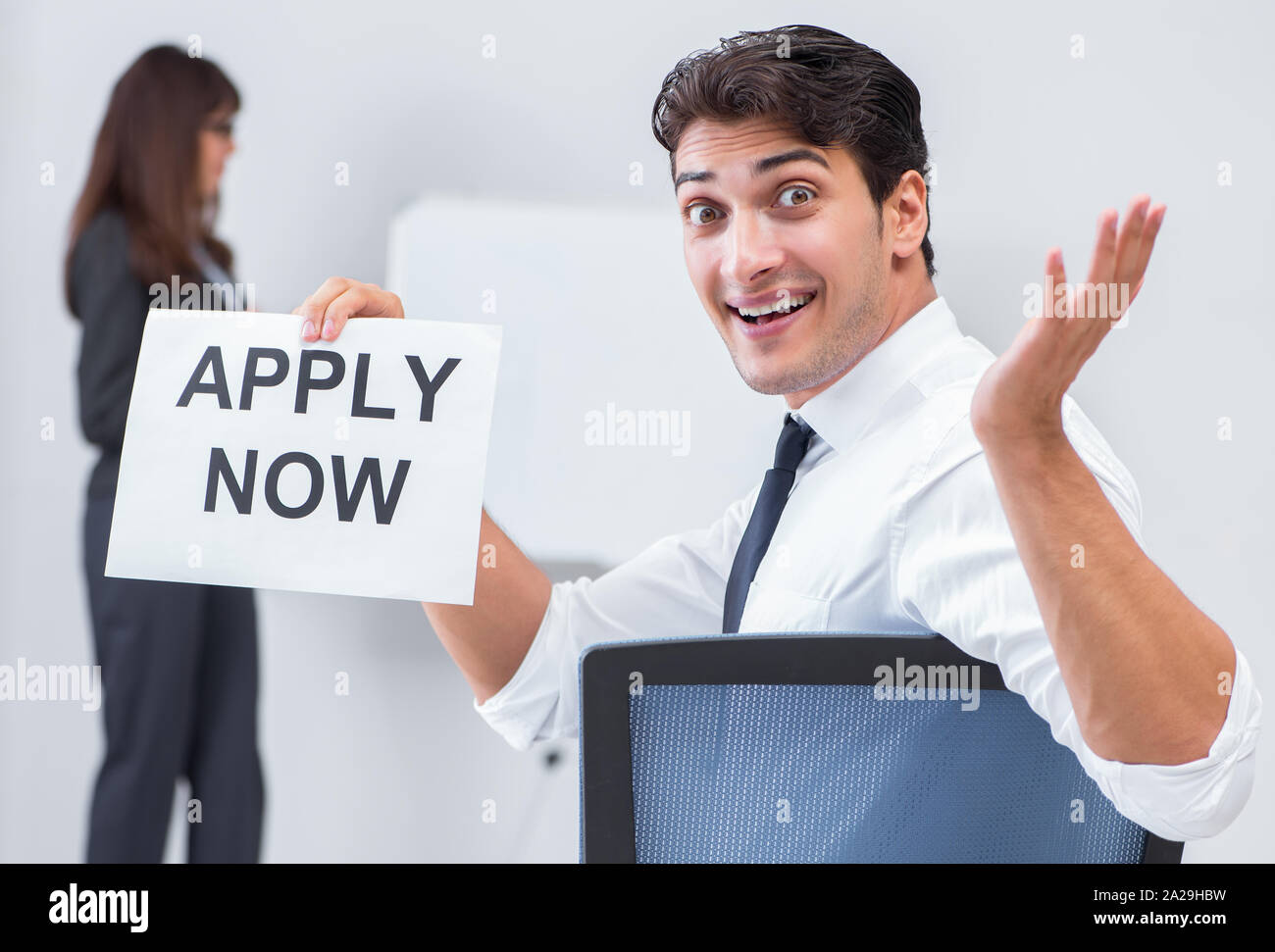 Business people in recruitment concept Stock Photo - Alamy