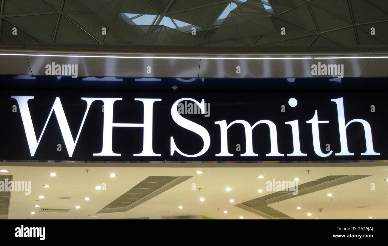 WH Smith logo seen at their store in London Stansted Airport Stock ...