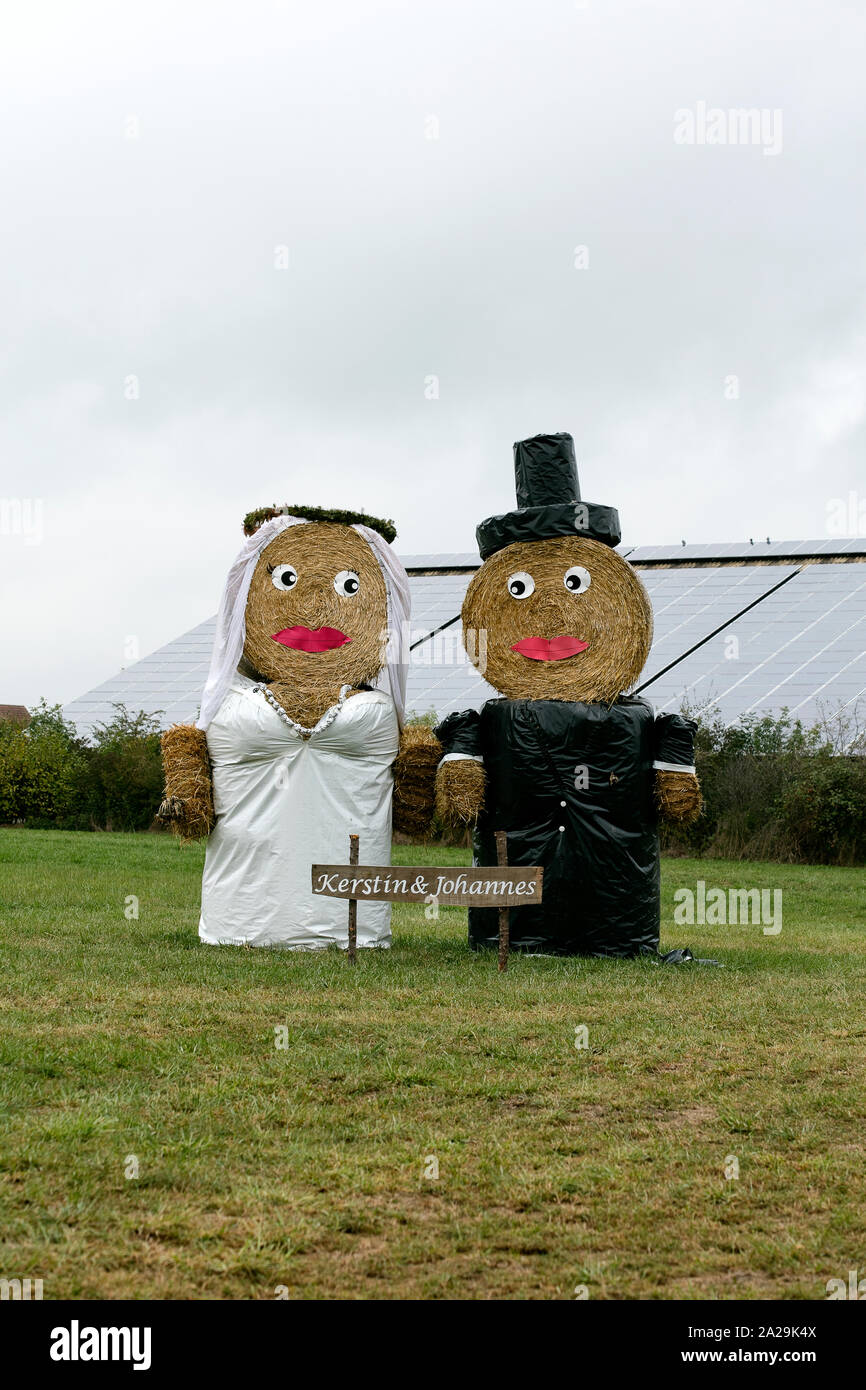 Just married puppets lovely background high quality prints Stock Photo ...