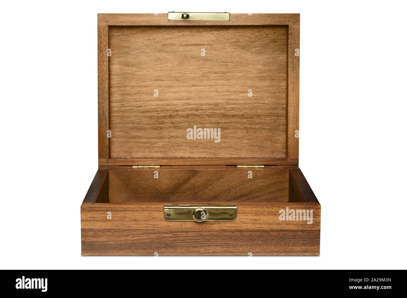 Wood Box Straight View Stock Photo - Alamy