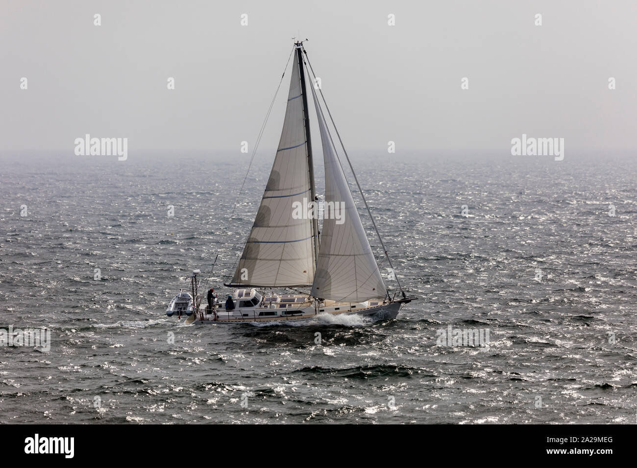 sailboat off the coast Acadia National Park, Acadia National Park ...