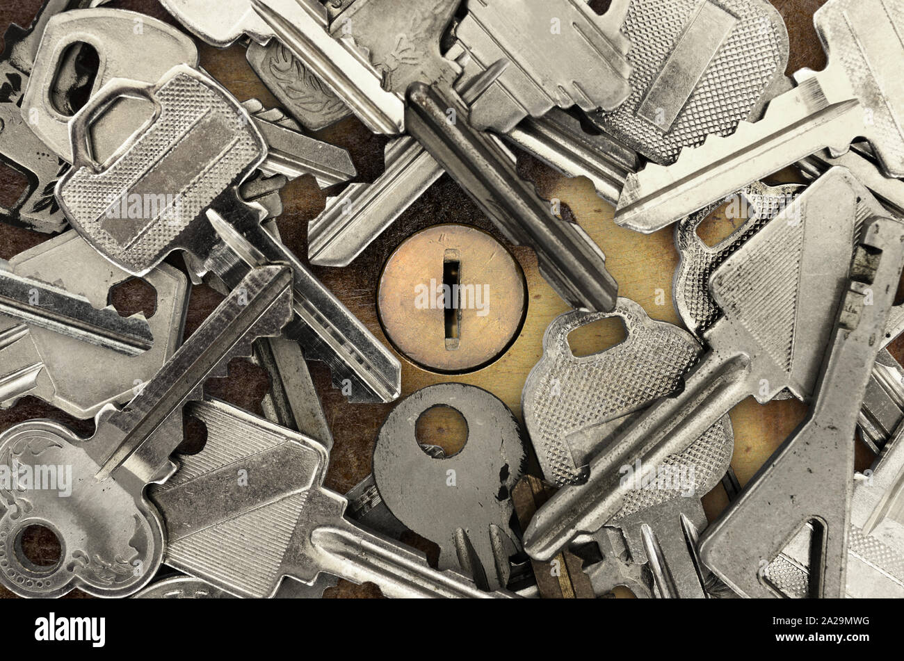 Keys and Keyhole Stock Photo - Alamy
