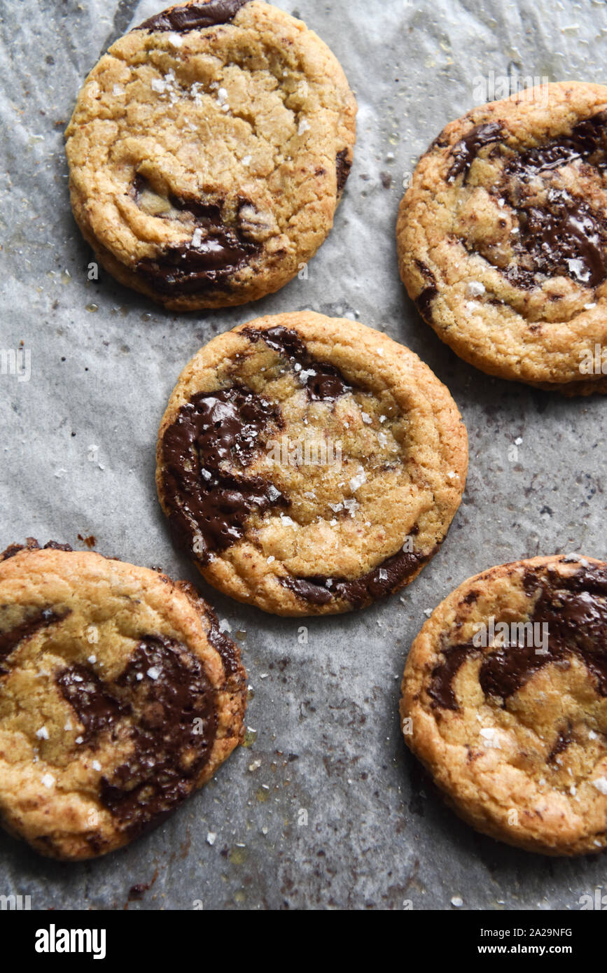 Choc Chip Cookies Stock Photo - Alamy
