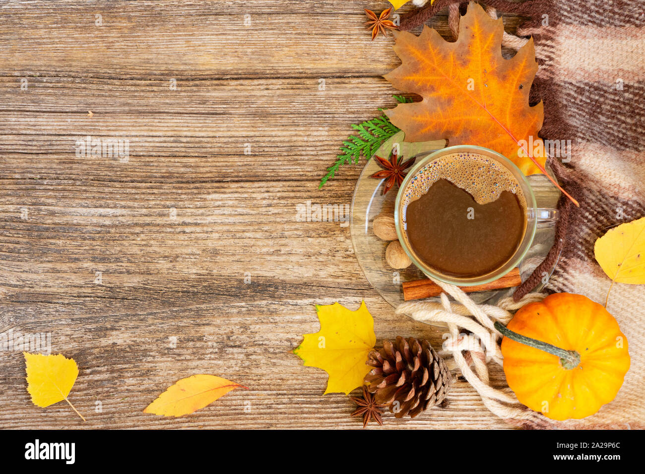 Fall leaves autumn background Stock Photo - Alamy