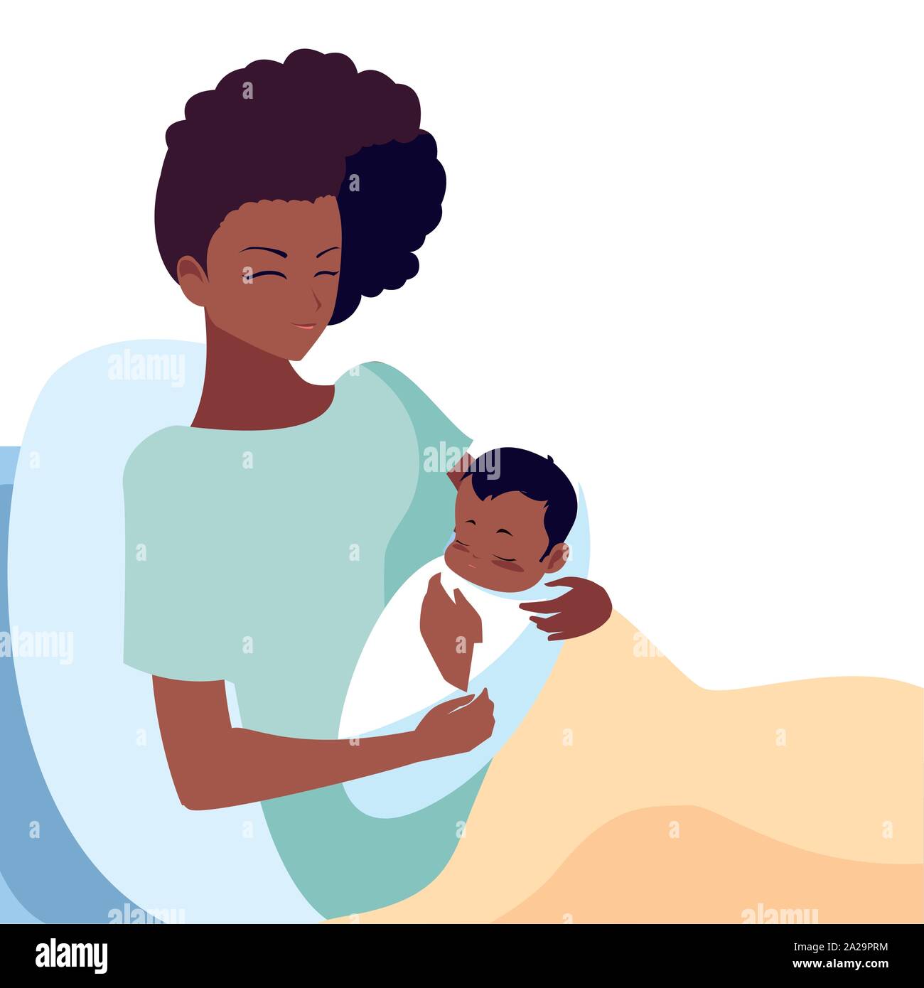 Mother with baby design, Child newborn childhood kid innocence and ...