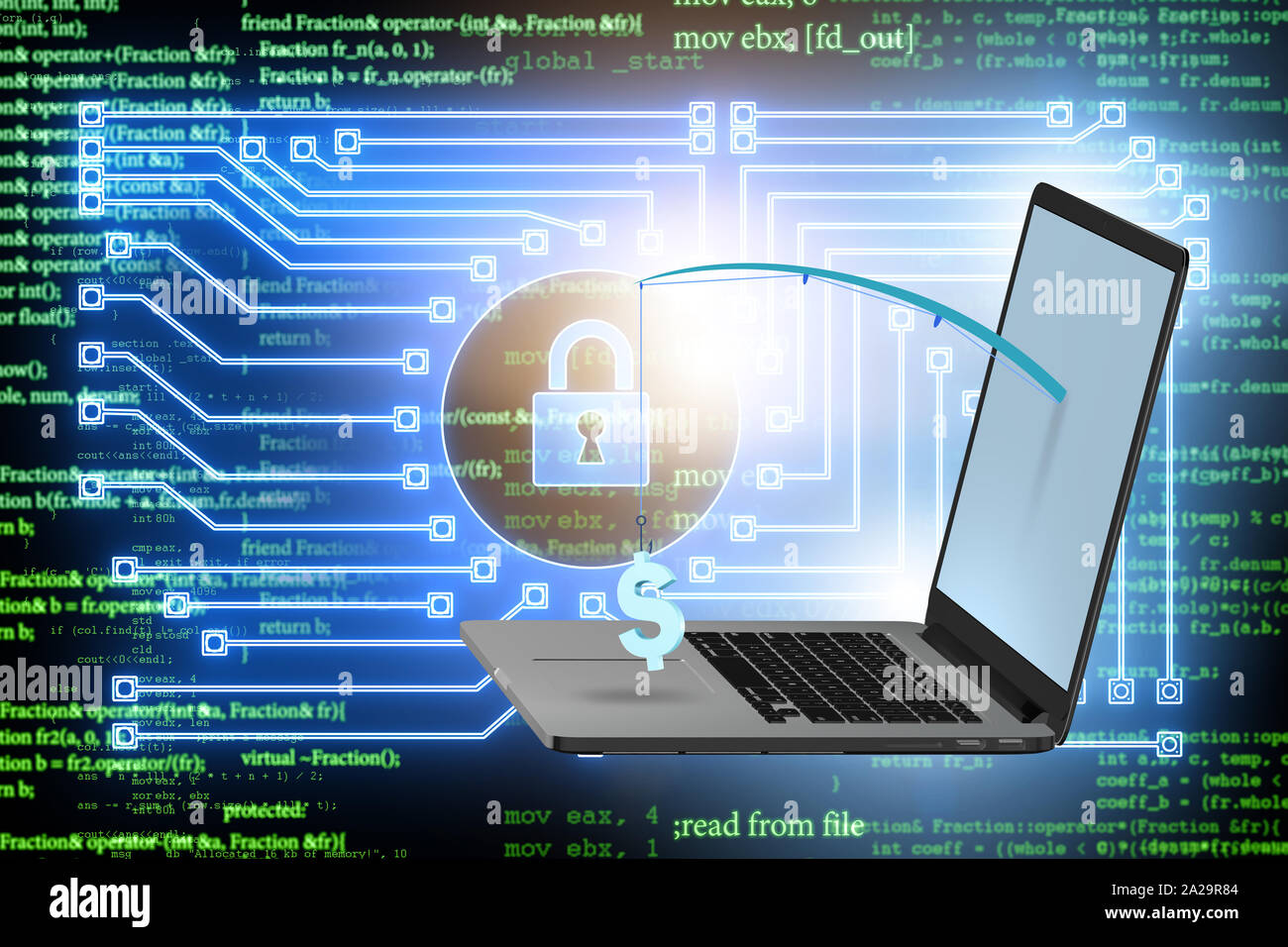 The computer and online security concept Stock Photo - Alamy