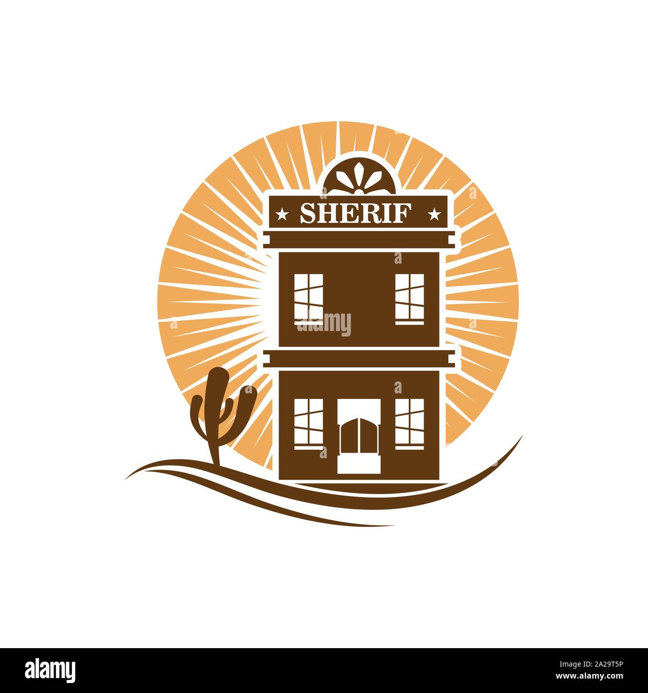 Building West vector icon illustration design template Stock Vector ...