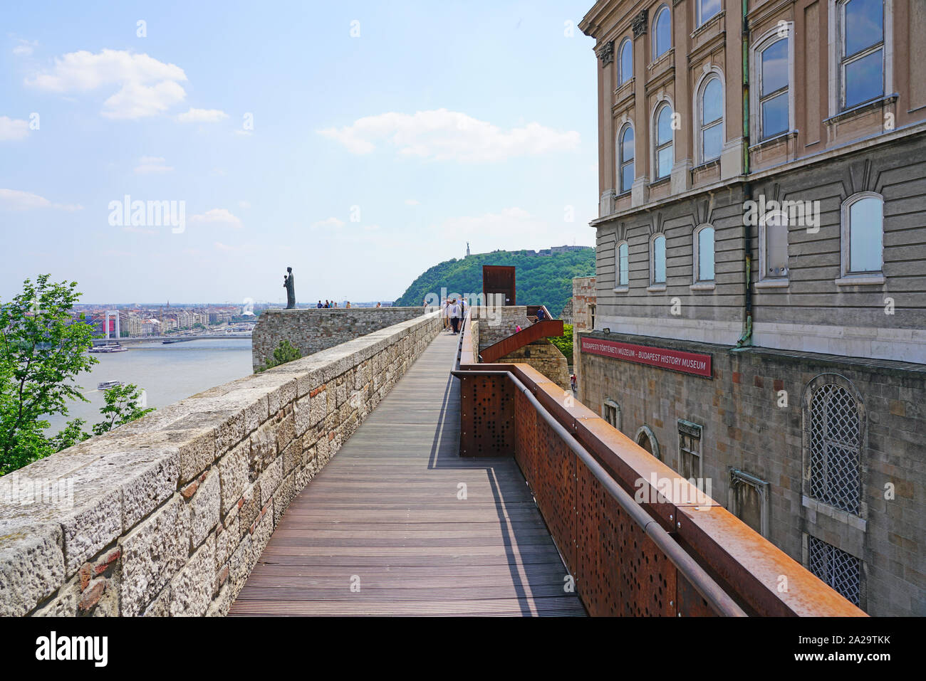BUDAPEST, HUNGARY -26 MAY 2019- View of the Buda Castle, a historical ...