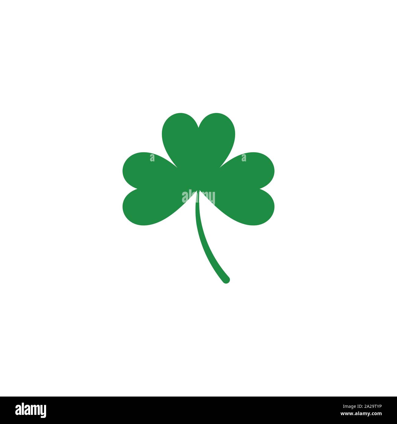 Green Clover Leaf icon Template Design Vector Stock Vector Image & Art ...