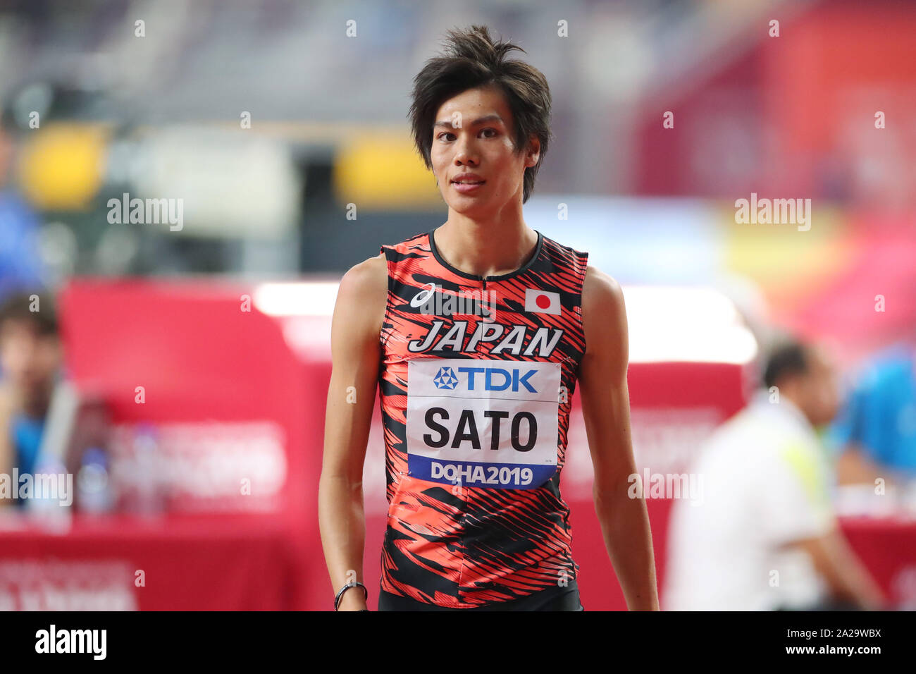Doha, Qatar. 1st Oct, 2019. Ryo Sato (JPN) Athletics : IAAF World Championships Doha 2019 Men's ...