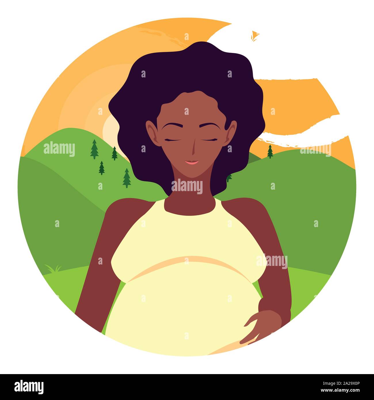 Pregnant woman design, Mother family love pregnancy maternity expecting ...