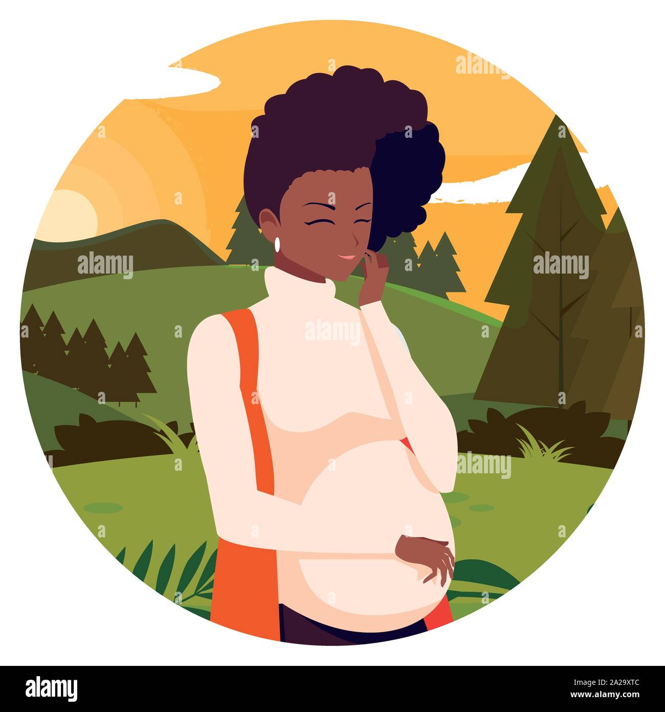 Pregnant woman design, Mother family love pregnancy maternity expecting ...