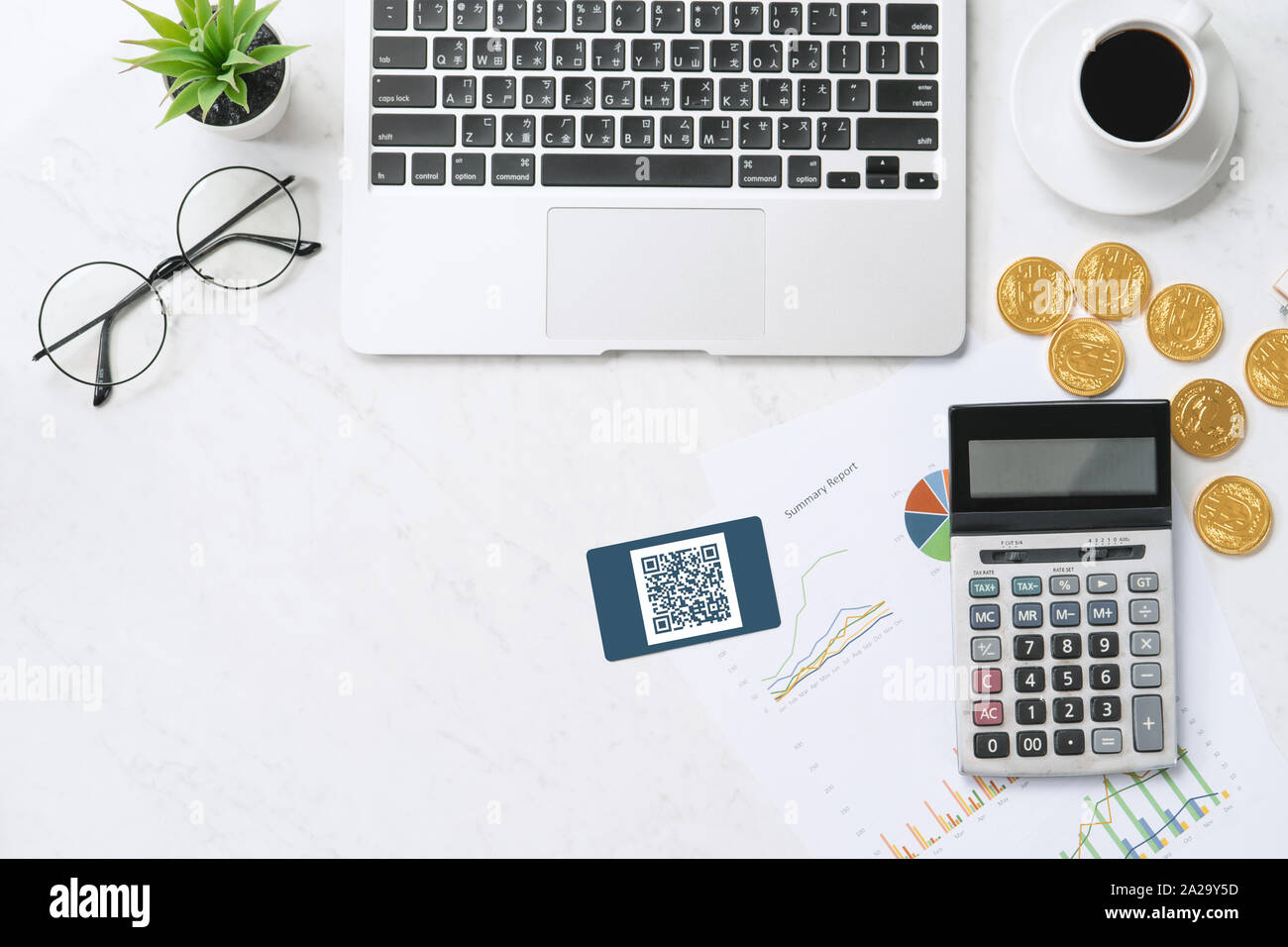 Qr code office hi-res stock photography and images - Alamy