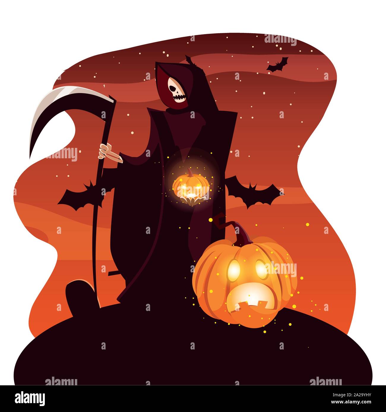 the death design, Halloween holiday horror scary celebration autumn ...