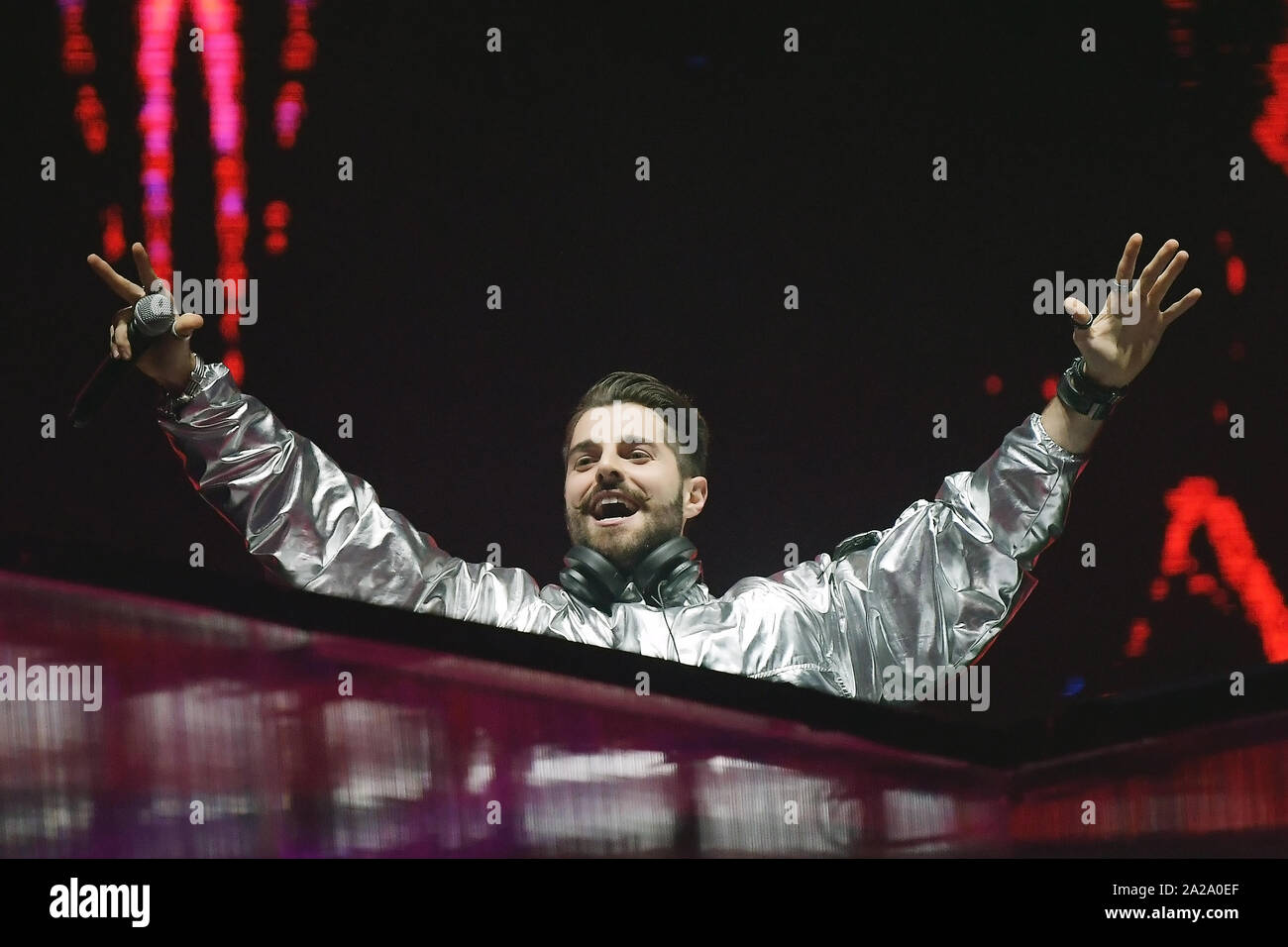 Rio de Janeiro, Brazil, September 27, 2019. Dj Alok during his show at ...