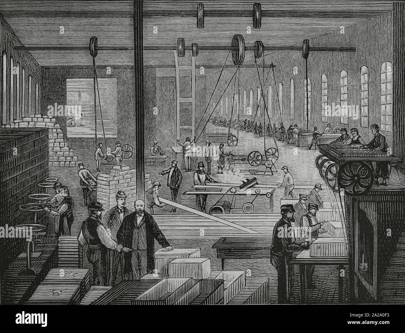 Factory interior 19th century germany hi-res stock photography and ...
