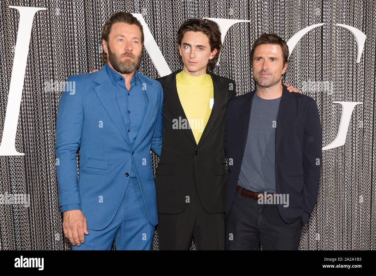 Joel Edgerton, Timothee Chalamet, David Michod at arrivals for THE KING ...