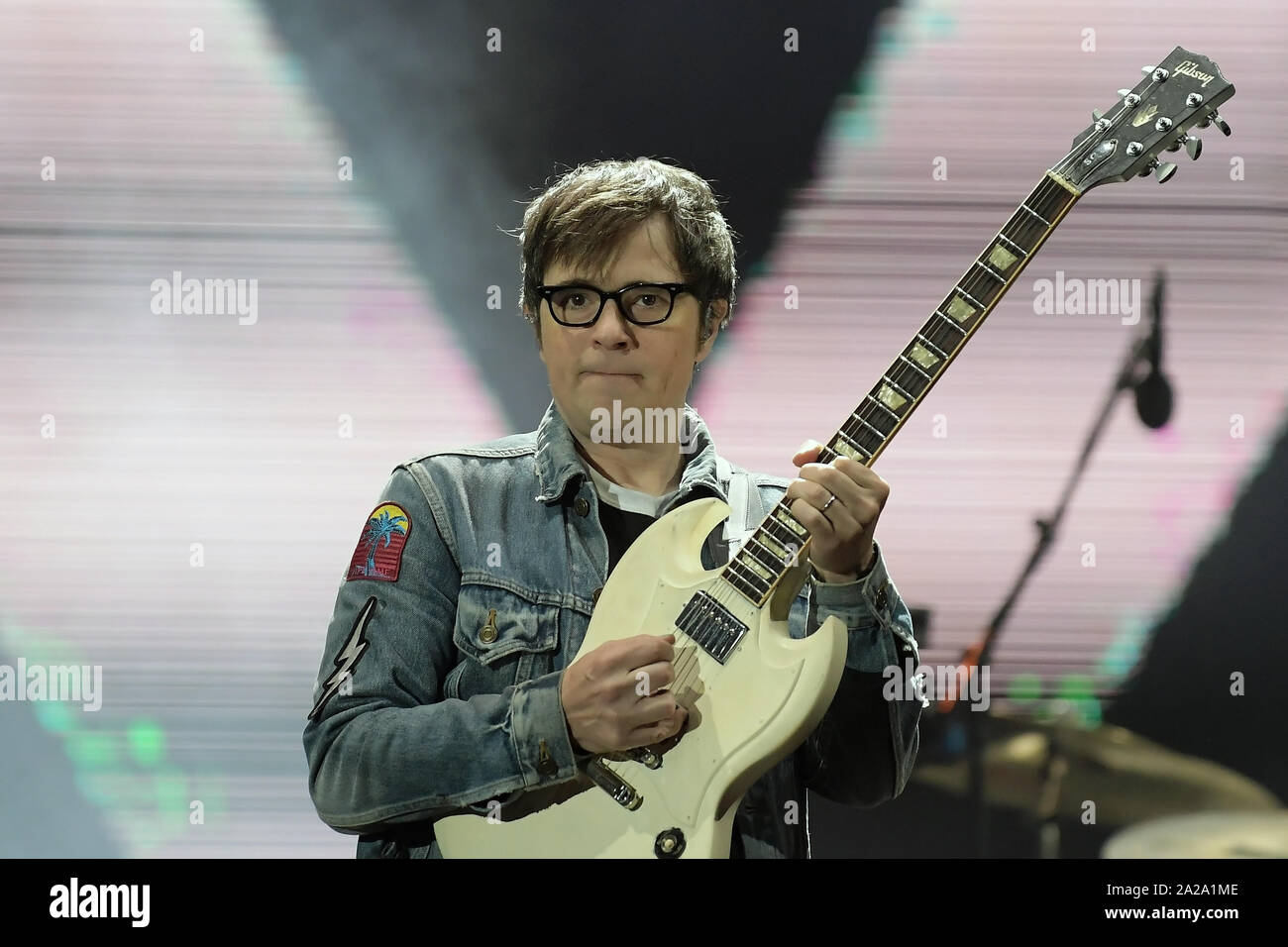 Rio de Janeiro, Brazil, September 29, 2019. Vocalist and Guitarist ...