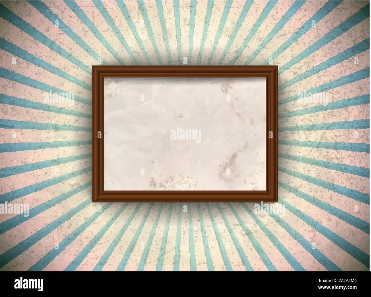 Frame on the grungy rays background Stock Vector Image & Art - Alamy
