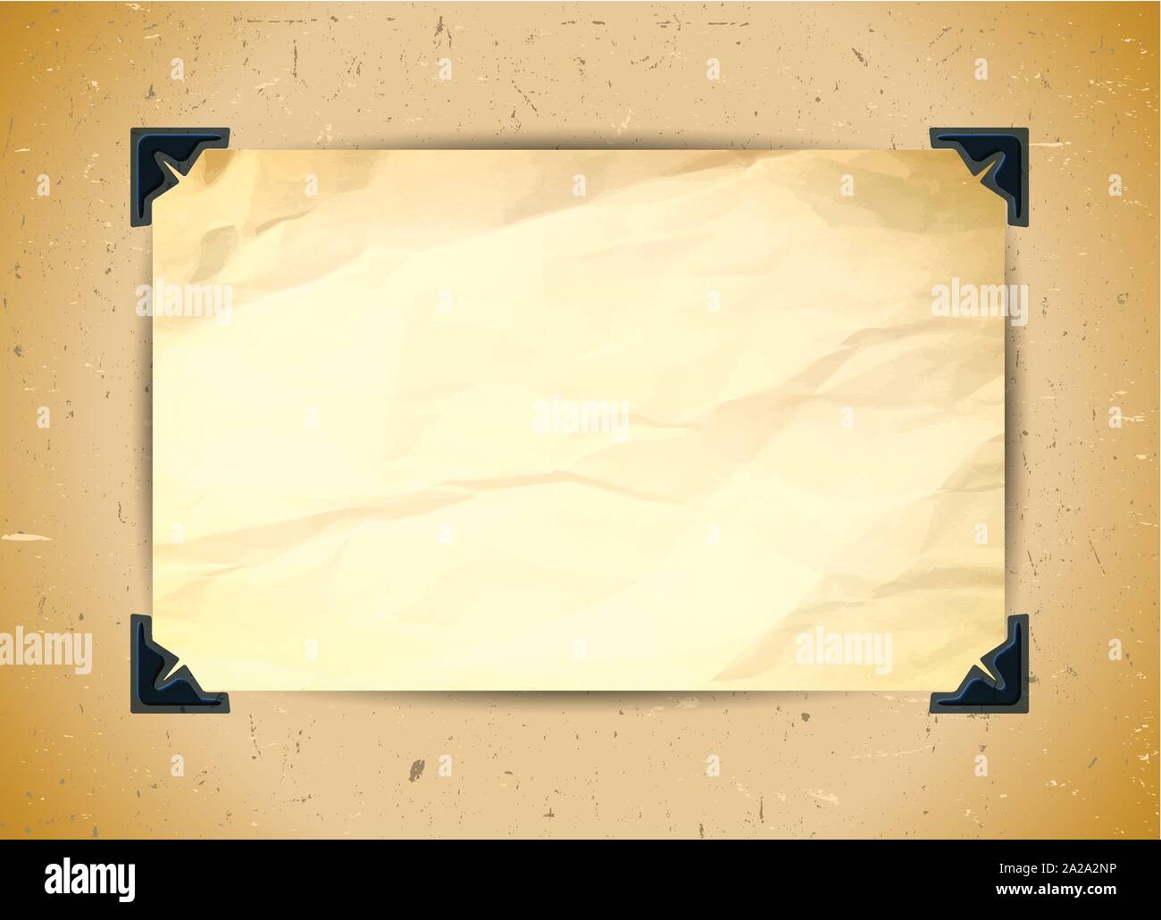 Crumpled black brown paper Stock Vector Images - Alamy