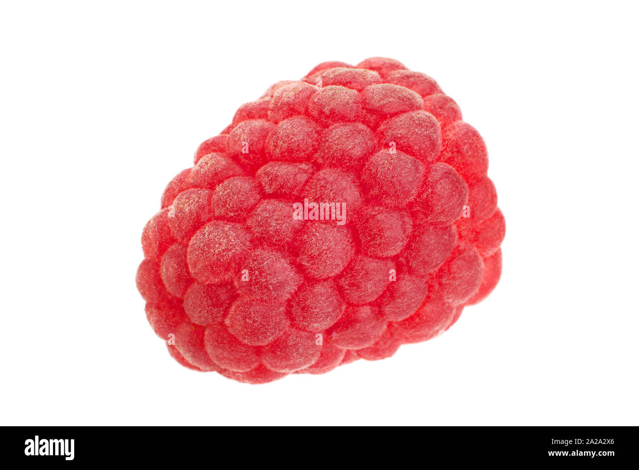 Raspberry fruit closeup isolated on white background Stock Photo - Alamy