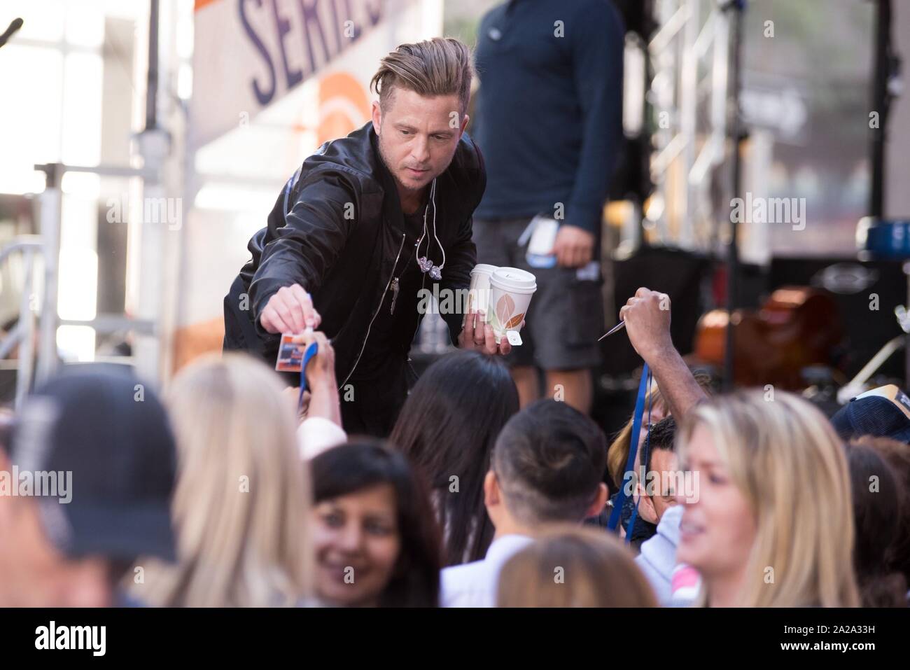 New York, NY, USA. 1st Oct, 2019. Ryan Tedder on stage for One Republic ...