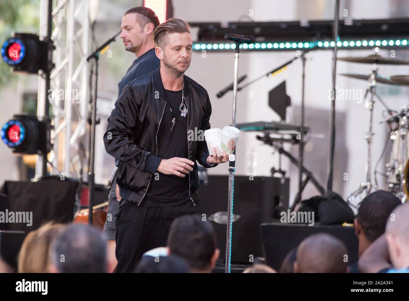 New York, NY, USA. 1st Oct, 2019. Ryan Tedder on stage for One Republic ...