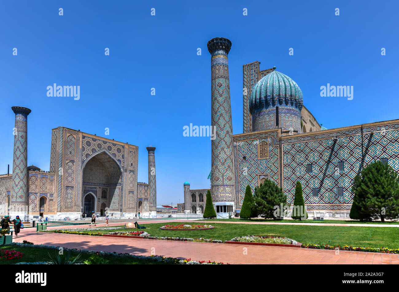 The Registan was the heart of the ancient city of Samarkand of the ...