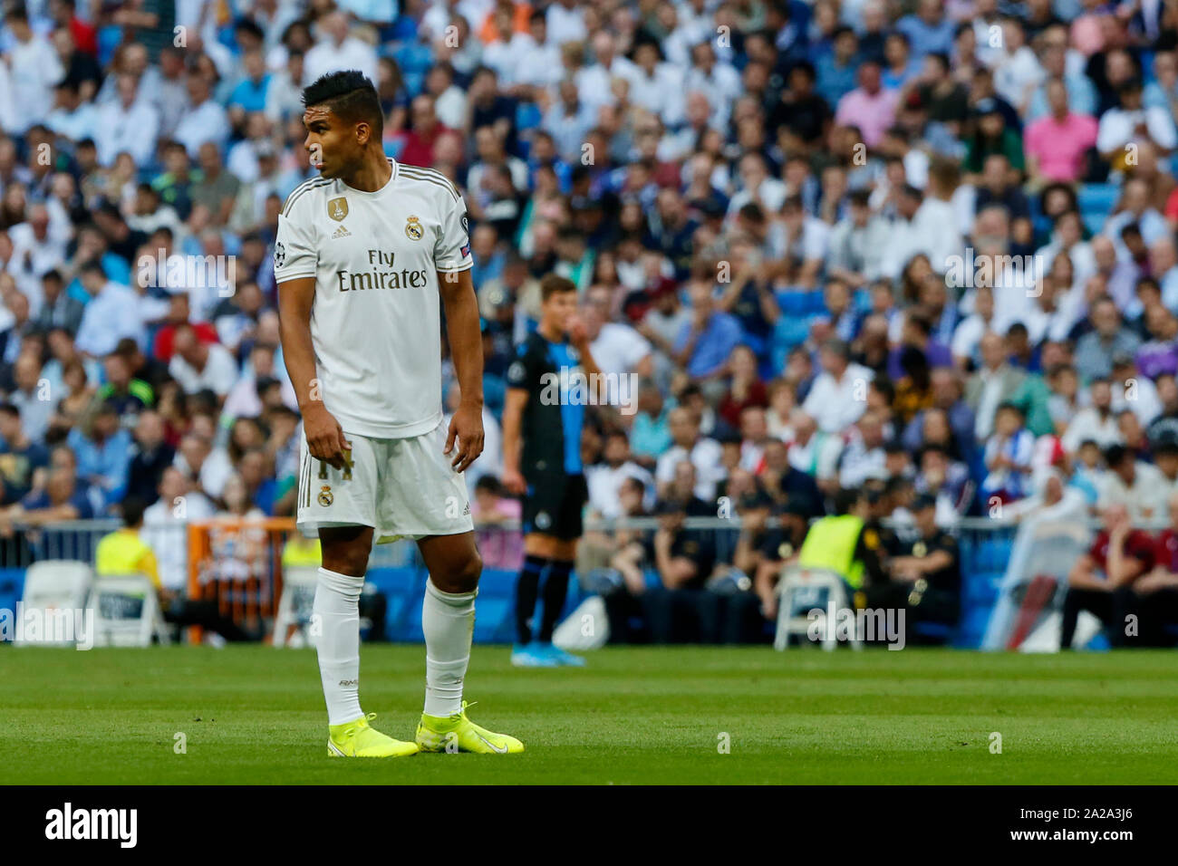 Madrid, Spain. 01st Oct, 2019. Carlos Henrique Casimiro of Real Madrid ...