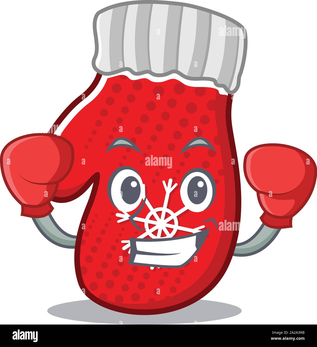 Boxing Christmas mittens stored in cartoon drawer Stock Vector Image ...