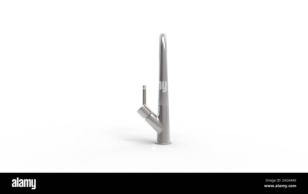 3d rendering of a water tap isolated in white studio background Stock ...