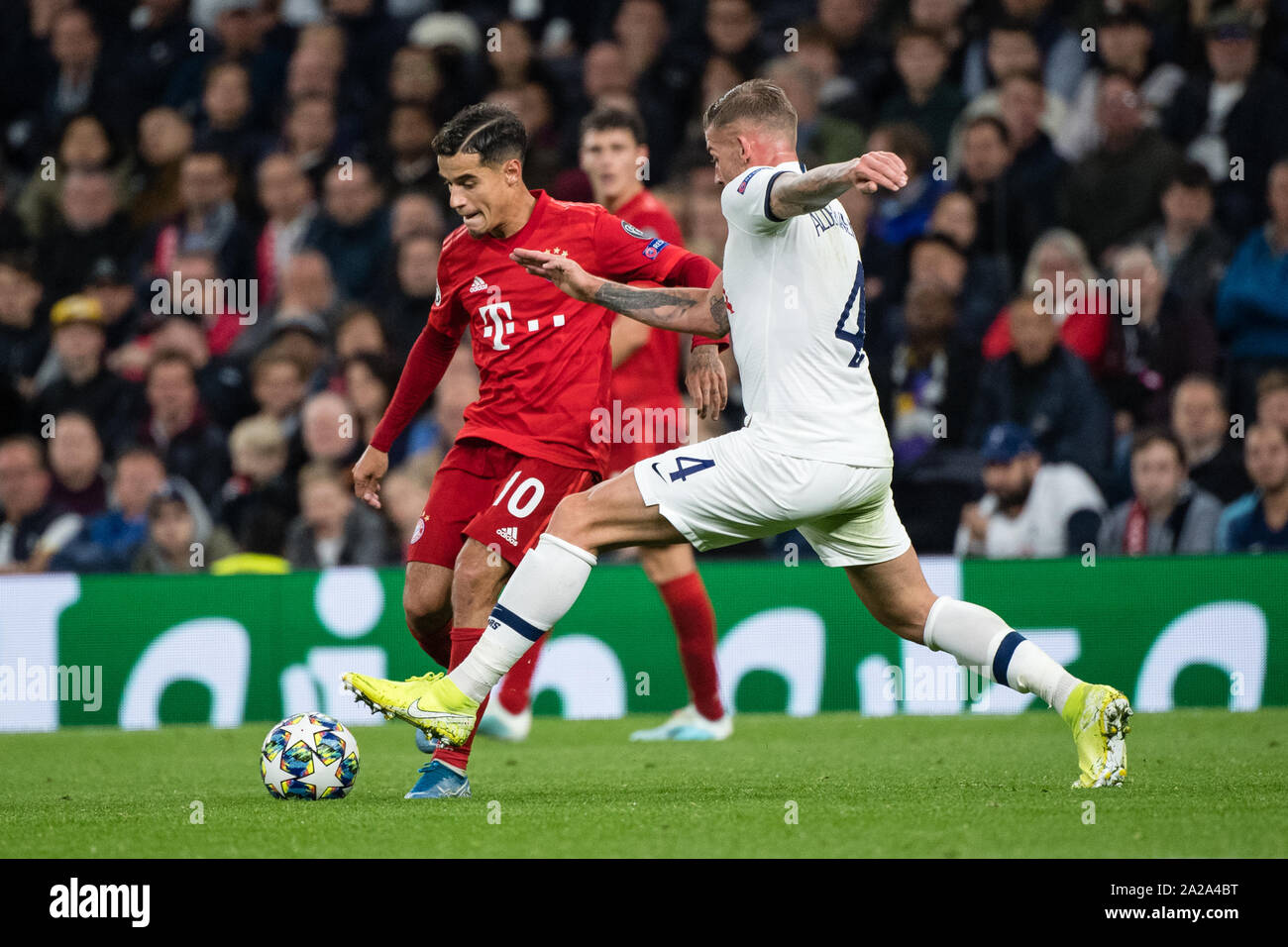 London, UK. 01st Oct, 2019. Soccer: Champions League, Tottenham Hotspur ...