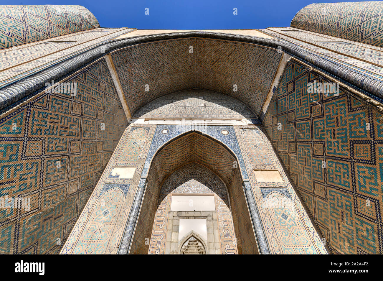 Bibi Khanym Mosque in Samarkand, Uzbekistan. In the 15th century it was ...