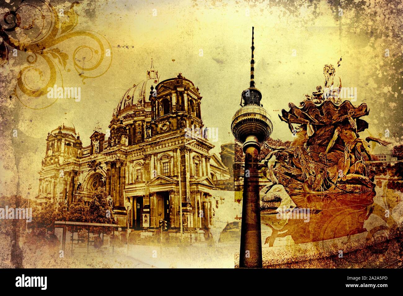 Berlin art design illustration Stock Photo - Alamy