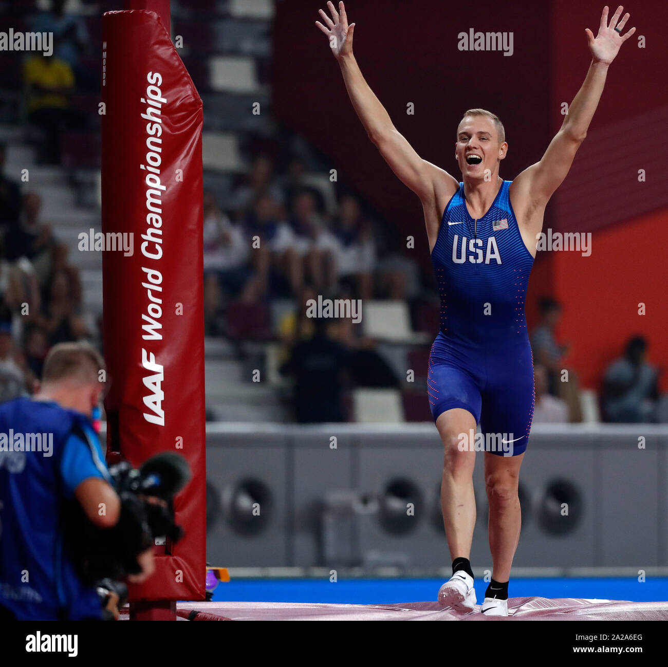 Doha, Qatar. 1st Oct, 2019. Sam Kendricks of the United States ...